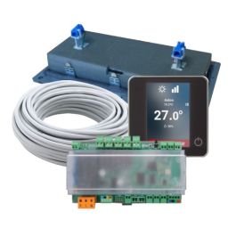 AIRZONE AZAIQPBMWSPFANN Pack AirQ Box + Aidoo Pro Fancoil + Black ...