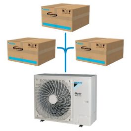 TRIPLE Daikin Sky Air Alpha R32 System with Outdoor Unit RZAG140NY1 14.0 kW Three-Phase + 3 ...