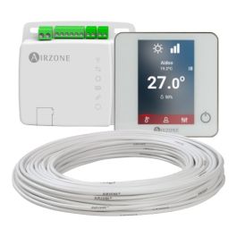 AIRZONE AZAI6WSPPA0BFCB Aidoo Pro Control + White Wired Blueface Zero ...