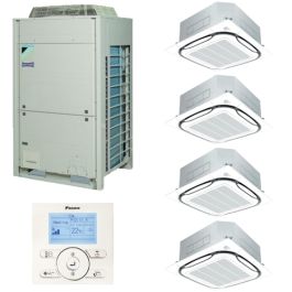 DAIKIN RZQ200C+FCAG50A(x4) Applicazione Double Twin Motore Esterno Trifase 68000 BTU + 4 Unità a ...